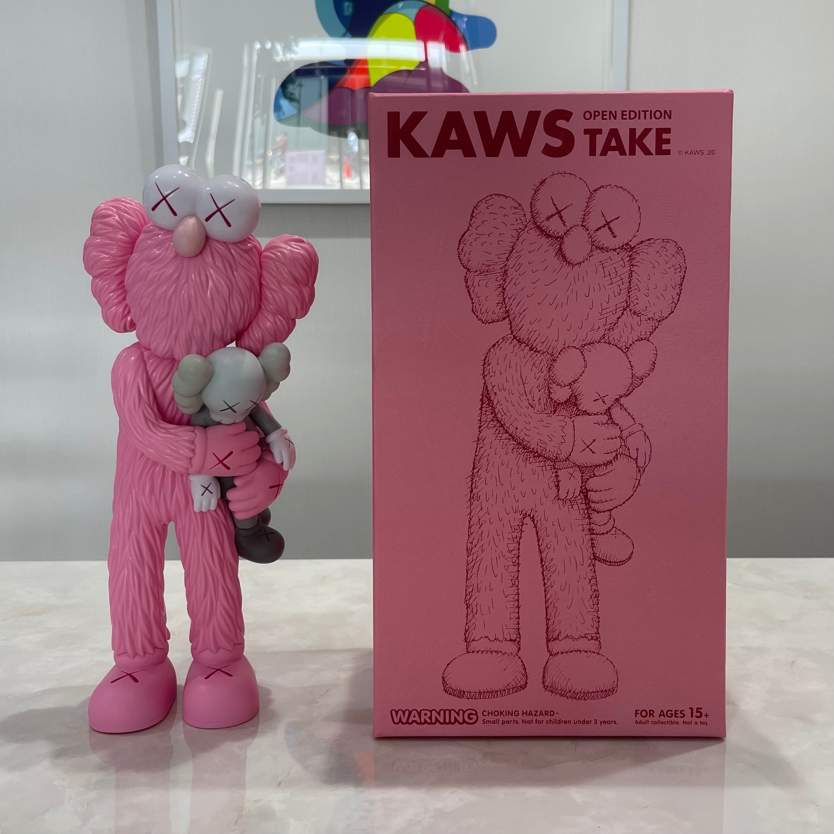 KAWS TAKE VINYL FIGURE (PINK), 2020 – AW Gallery